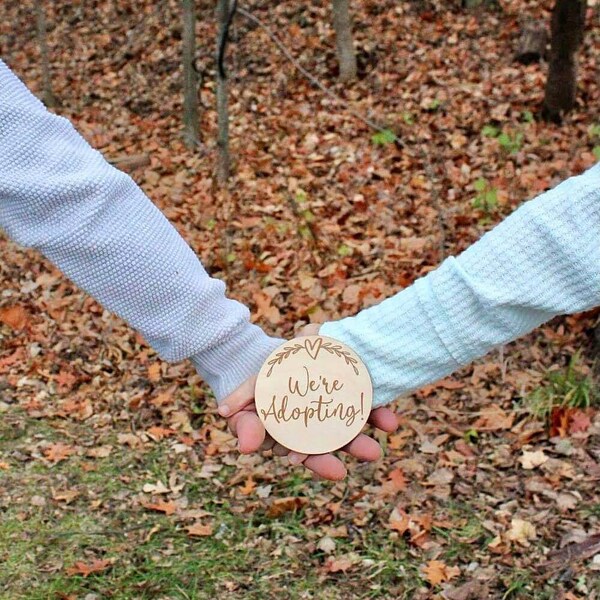 Adoption Announcement Sign, We're Adopting, Adoption Photo Prop ...