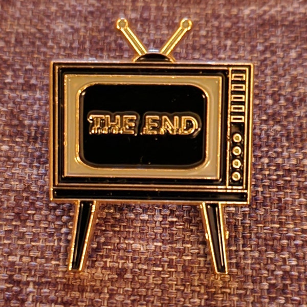 The End Retro Tv Pin // Magic // Cute Pin // Pins // Enamel Pin ...