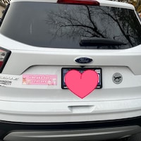 Student Driver Sad Hamster Car Bumper Sticker Crying Funny Cute Pink ...