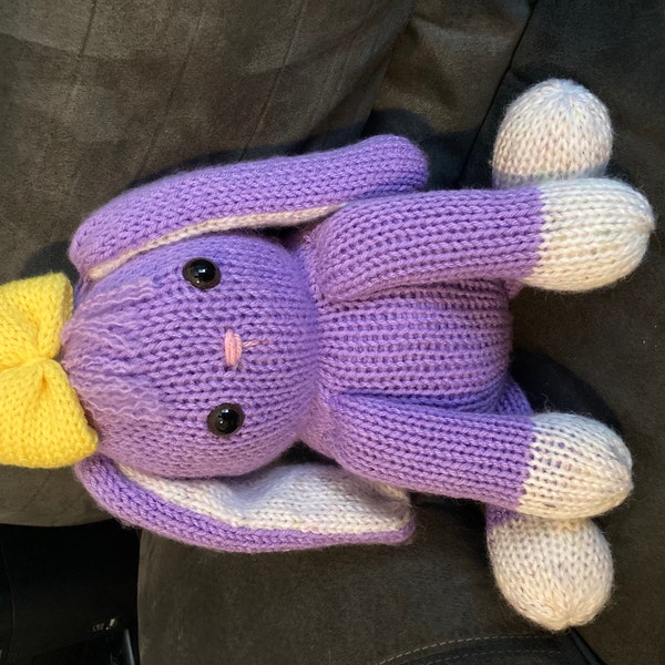 Lop Eared Bunny - Circular Knitting Machine Pdf Pattern - Sentro Addi ...