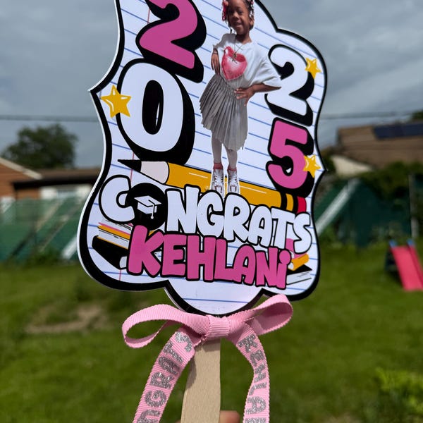 Customizable Graduation Fan Template | DIY Printable Grad Fan ...