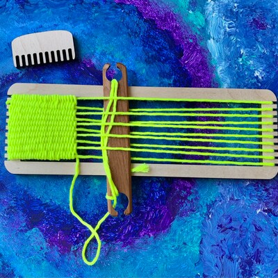 Rainbow Macrame Frame Macrame Ornament Wood Macrame Loom - Etsy