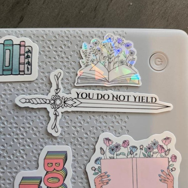 You Do Not Yield Sticker, Bookish Merch, Fantasy Reader, Acotar ...