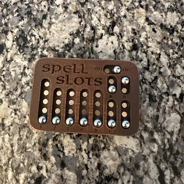 Dnd Box and Tray. Personalized Dice Box With Magnetic Spell Slot ...