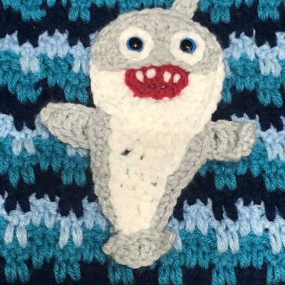 Predators of the Deep Applique Pack Crochet Pattern Only Great White ...