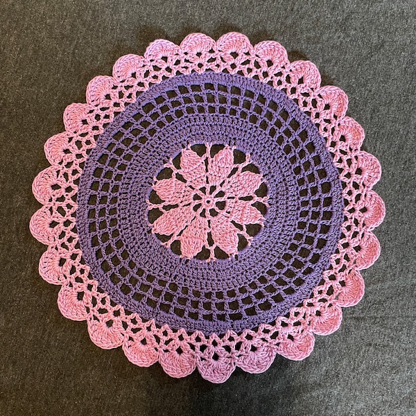 CROCHET PATTERN - Tea Rose Doily Written Pattern PDF | English - Etsy