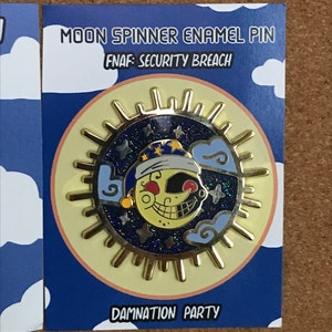 Moondrop FNAF Five Nights at Freddys Spinner Enamel Pin - Etsy