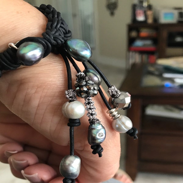 Four Strand Pearl Necklace 372 - Etsy