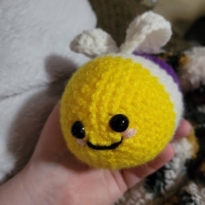 Crochet Genderfluid Pride Bee Plush Amigurumi LGBT Trans Queer - Etsy