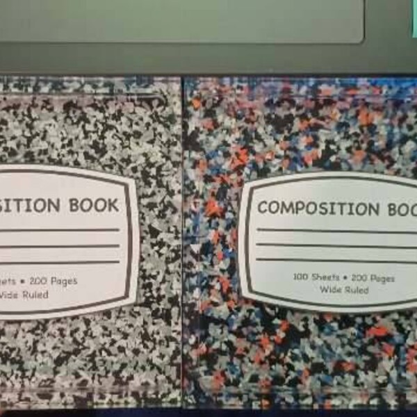 Composition Notebook Label, SVG, PNG, Instant Digital Download - Etsy