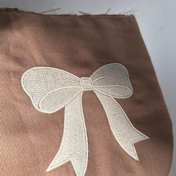 Cherries Bow Machine Embroidery Design, Coquette Embroidery Design ...