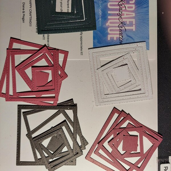 40 -SEASIDE- Precut Die Cut Rectangle Frames - Made From 65lb Cardstock ...