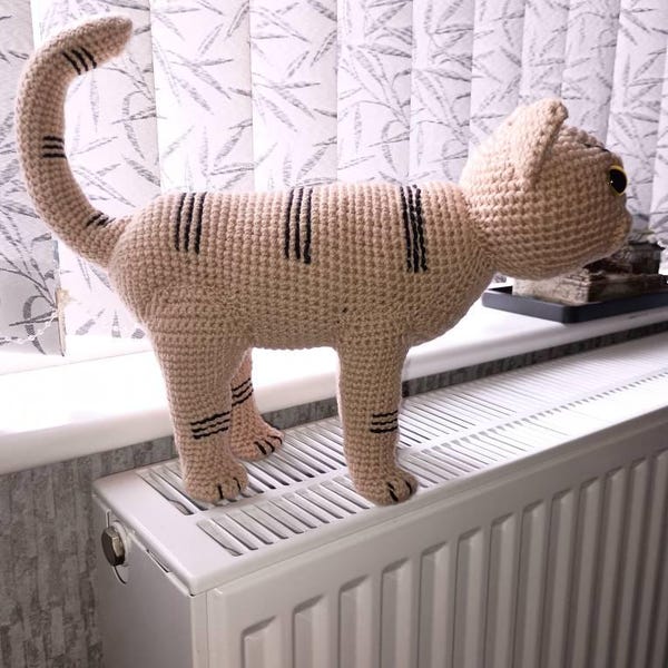 Orange Tabby Cat Crochet Pattern, Cat Amigurumi PDF, Realistic Kitten ...