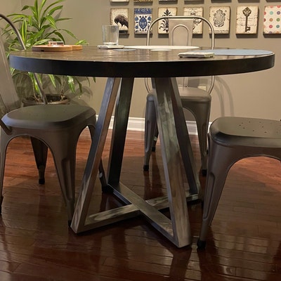 Dining Table Leg for ROUND EXTRA LARGE Table Top,industrial Style Table ...