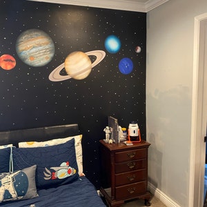 Sun & Planets Wall Stickers Set, Solar System Kids Room Decor or ...