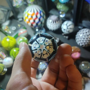 Four Layer Dot Stack Marble, UV Reactive, Glass Pop Art, Art Glass ...