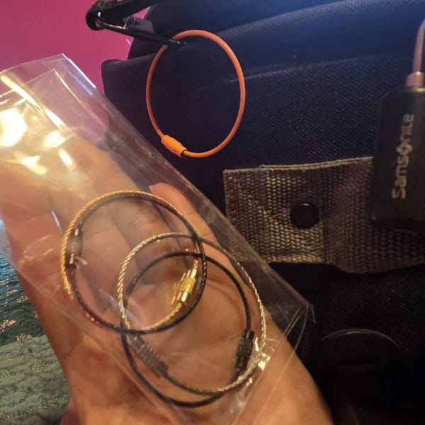 Stainless Steel Wire Rings | Luggage Tag Rings | Wire Rope Keyrings ...