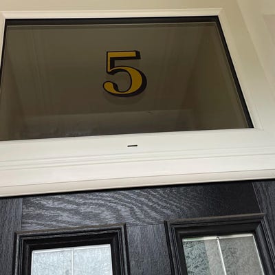 Premium Gold Fanlight Transom House Door Numbers, Victorian Style House ...