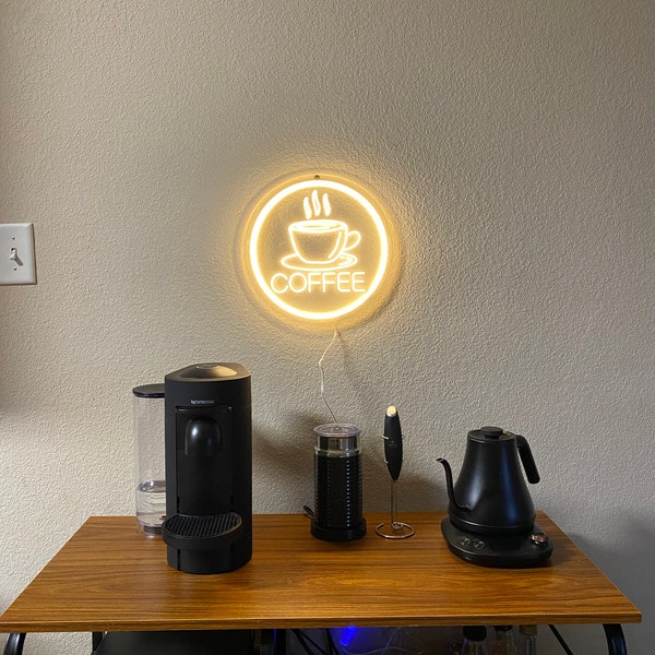 Cofeee Bar Light, USB Light up Sign, Coffee Shop Signage, Opening Gift ...
