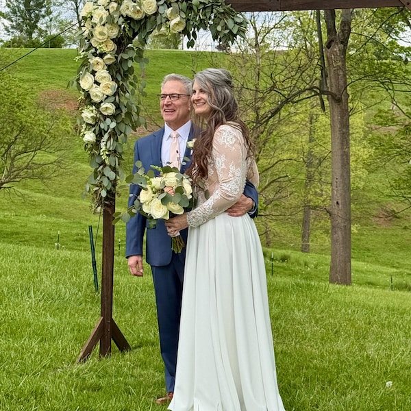 Long Fingerless Lace Gloves, Ivory Wedding Sleeves, Detachable Lace ...