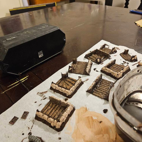 Trenches - Rampage Gothic - Printable Scenery WWI WWII Terrain D&D Dnd ...