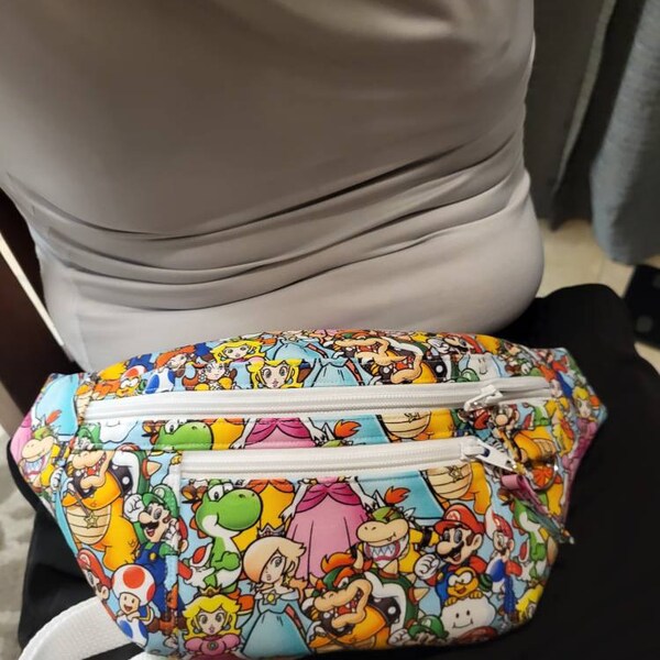 Sloth Themed Fanny Pack / Belt Bag With 3 Zippered Pockets. Great Gift ...
