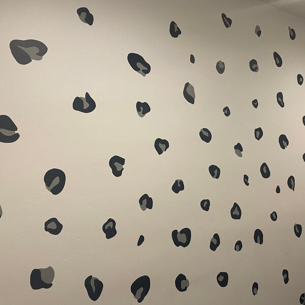 Leopard Spots Wall Decals, Large Spots, Animal Print Wall Stickers ...