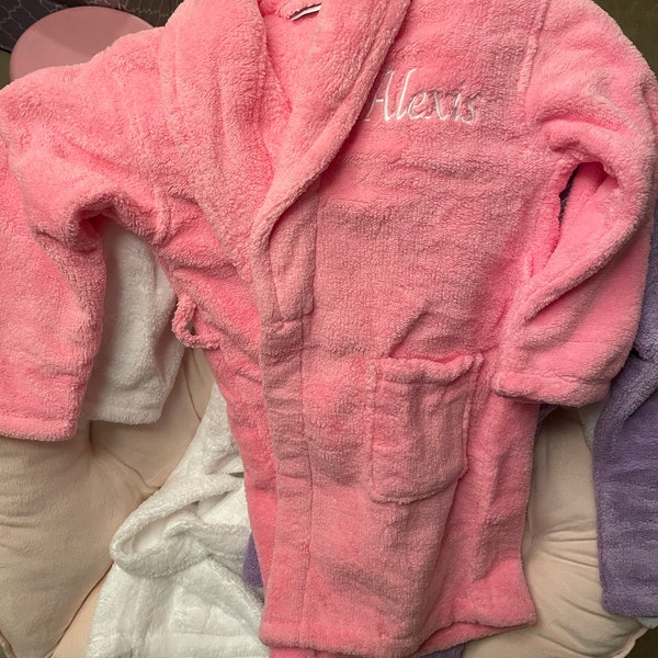 LIGHT BLUE ROBE, Terry Bathrobes, Turkish Cotton Robe, Personalized ...