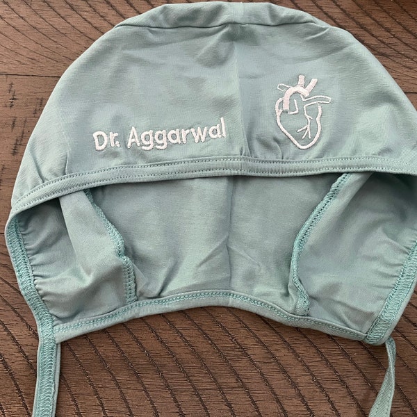 Custom Embroidered Personalized Scrub Cap, Crna Gift, OR / ER / ICU ...