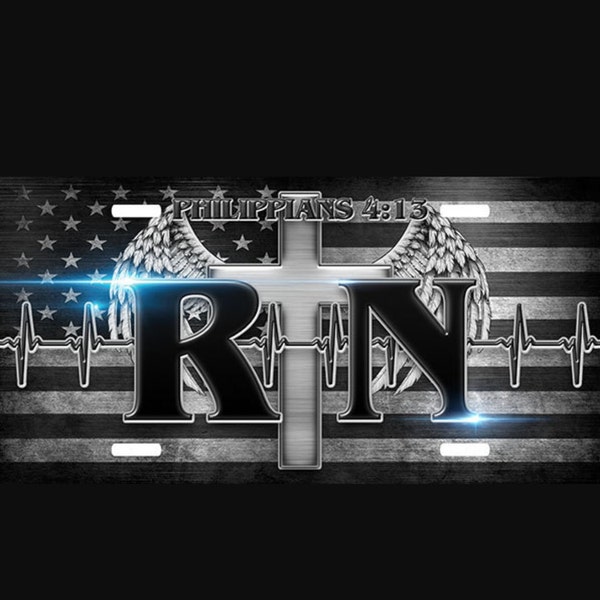 RN - Custom License Plate - Personalized License Plate - EMT ...