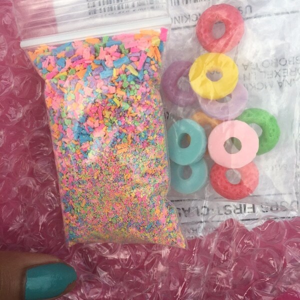 Fruity Pebbles Multicolor Fake Candy Sprinkles, Colorful Rainbow ...