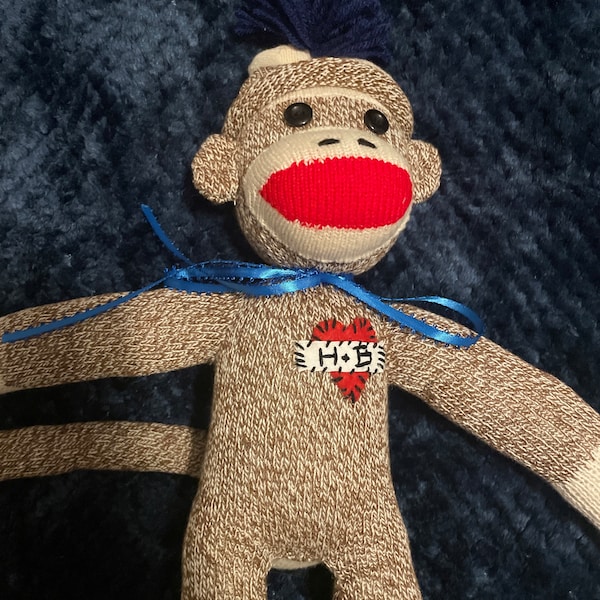 Sock Monkey Classic 16" - Etsy
