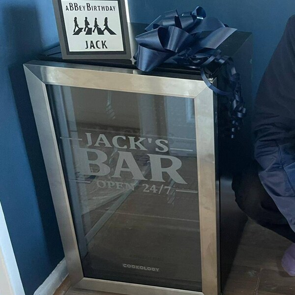 Personalised Beer Fridge Sticker / Decal - Etsy UK