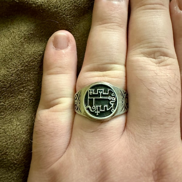 Prince Stolas Goetia Ring Goetic Seal Demonology Jewelry - Etsy