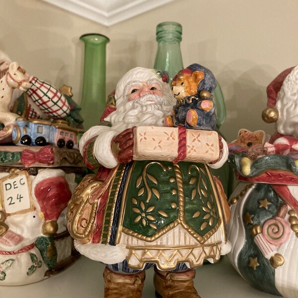 Coaster Set of 6 Red Green White Christmas Spatterware Splatter Paint ...