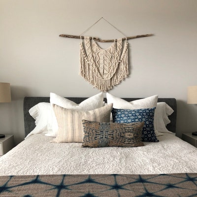 Belgian Linen Pillow Case Scorched Linen Lumbar Designer - Etsy