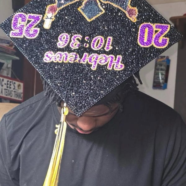 Rhinestone Graduation Cap/topper - Etsy