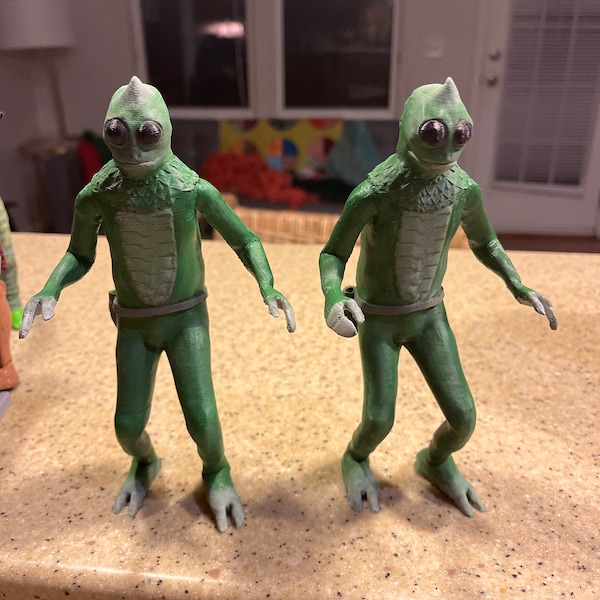 Sleestak - 7.5 Inch Figure - 1974 Land of the Lost - Etsy