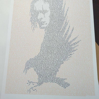 2001: A Space Odyssey Movie Script Poster Unique Posters With a Twist ...