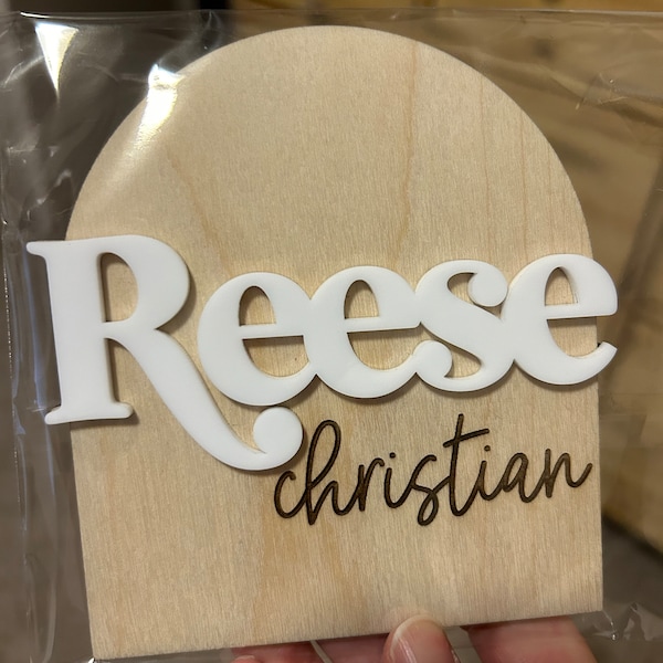 Baby Name Sign | Mini Baby Name Sign | Name Announcement | Hello My ...