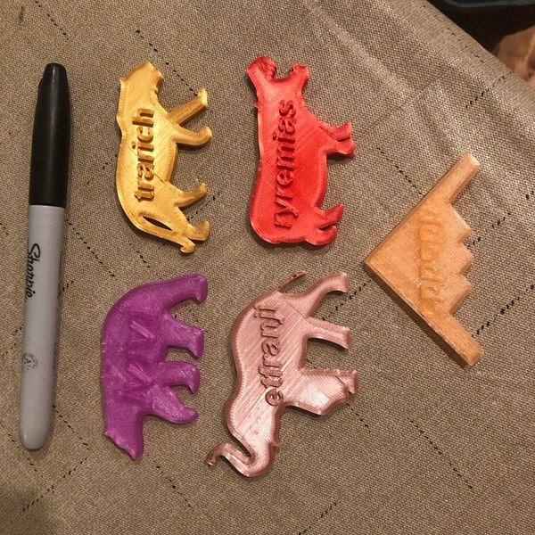 Custom 3D Printed Luggage Tags - Etsy