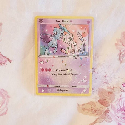 Best Friend Mew Trading Card Cute Gifts for Him and Her - Etsy