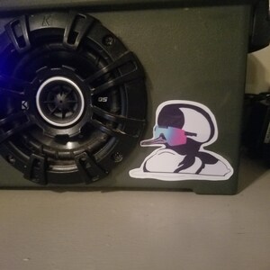 Im Fast as F Boi Blue Wing Teal Duck Sticker - Etsy