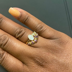 Orange Birthstone Topaz Ring November Birthday Gifts for | Etsy