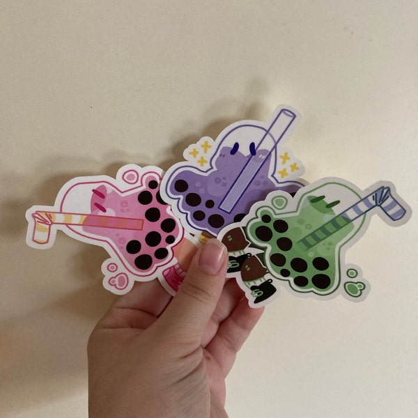 Boba Ghost Waterproof Stickers! - Etsy