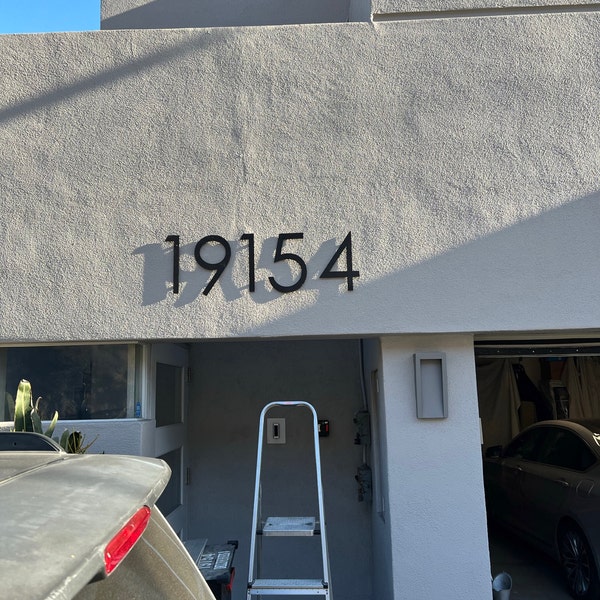 14 Inch Modern House Numbers Letters - Etsy