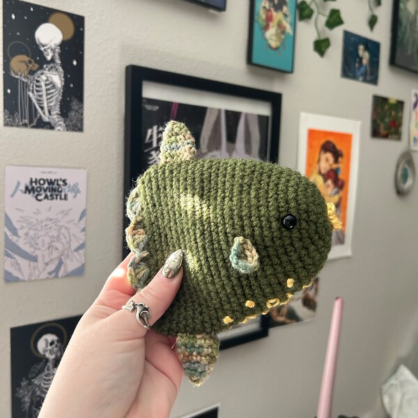 Crochet Fish Pattern, Sunfish, Mola Mola Amigurumi Pattern, Summer Fish ...