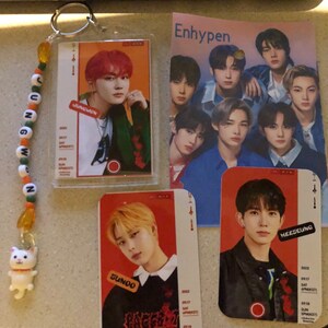 Enhypen Inspired Double Sided Bias Keychains, Manifesto, Sunghoon, Jay ...