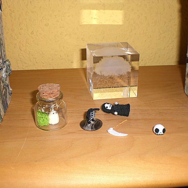 Micro Crochet Amigurumi Realistic Lemur Art, Mini Micro Animals Lemur ...