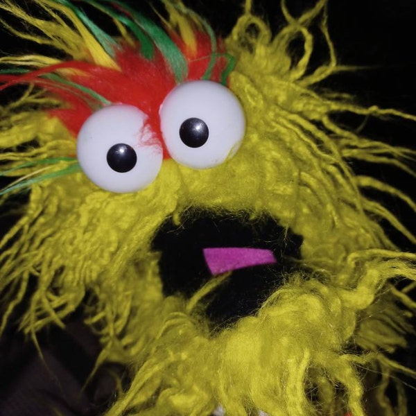 Green Shaggy Chin Pro Monster Hand Puppet - Etsy